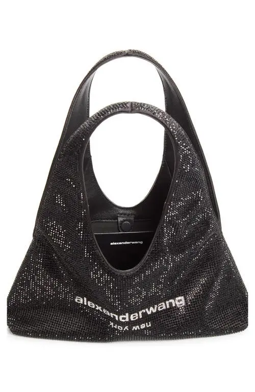 Alexander Wang Pike Mini Crystal Hobo Bag