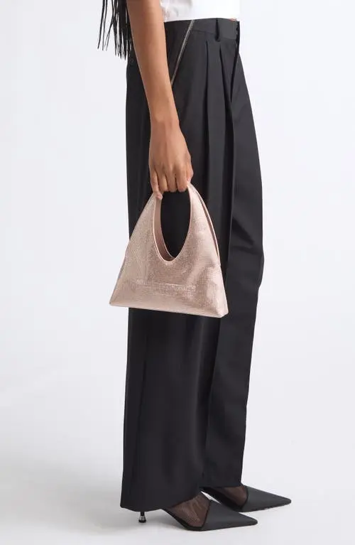 Alexander Wang Pike Mini Crystal Hobo Bag - Rose Beige