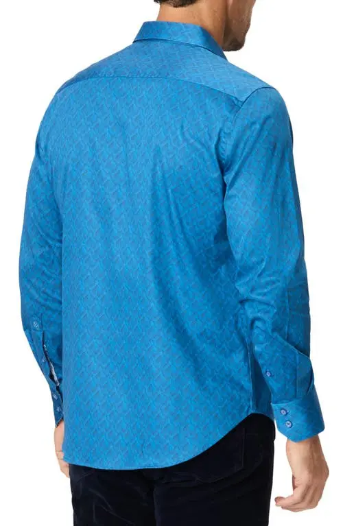 Robert Graham Dimella Long Sleeve Geometric Jacquard Shirt
