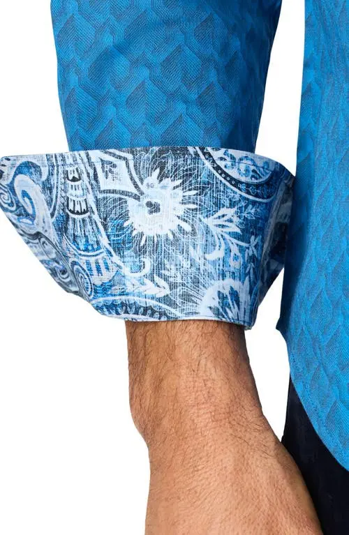 Robert Graham Dimella Long Sleeve Geometric Jacquard Shirt