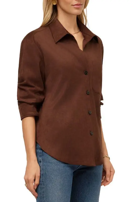 Fifteen Twenty Leighton Ruched Sleeve Shirt