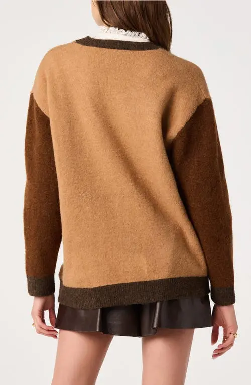 Astr The Label Rosalinda Intarsia Cardigan