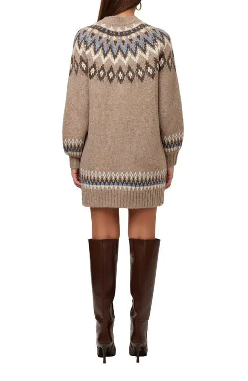 Fifteen Twenty Vera Jacquard Sweater Dress