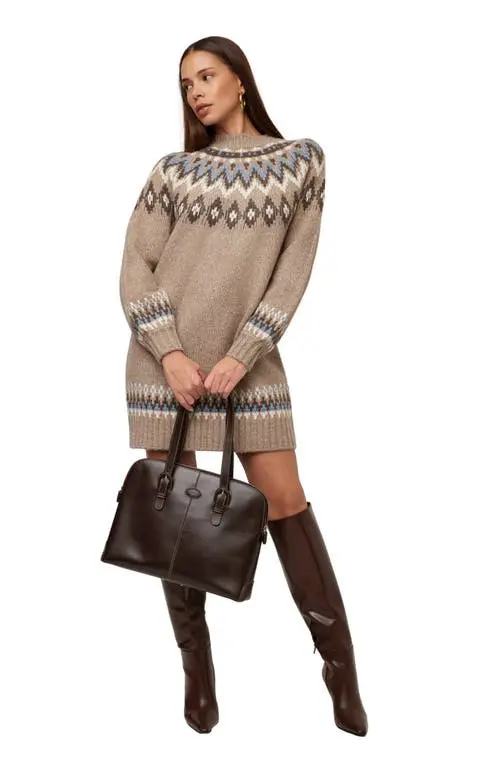 Fifteen Twenty Vera Jacquard Sweater Dress
