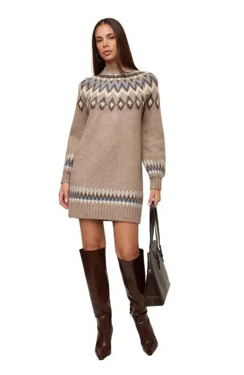Fifteen Twenty Vera Jacquard Sweater Dress