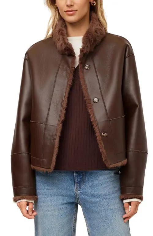 Fifteen Twenty Mackenzie Reversible Faux Fur Coat