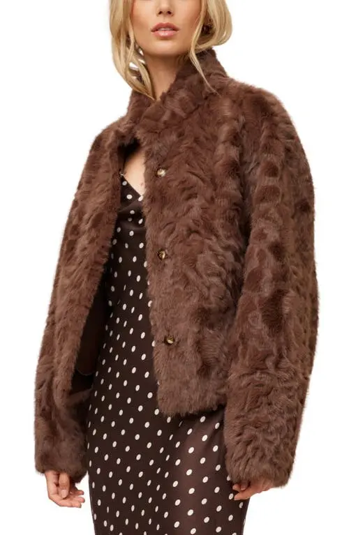 Fifteen Twenty Mackenzie Reversible Faux Fur Coat