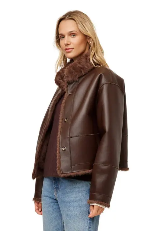 Fifteen Twenty Mackenzie Reversible Faux Fur Coat