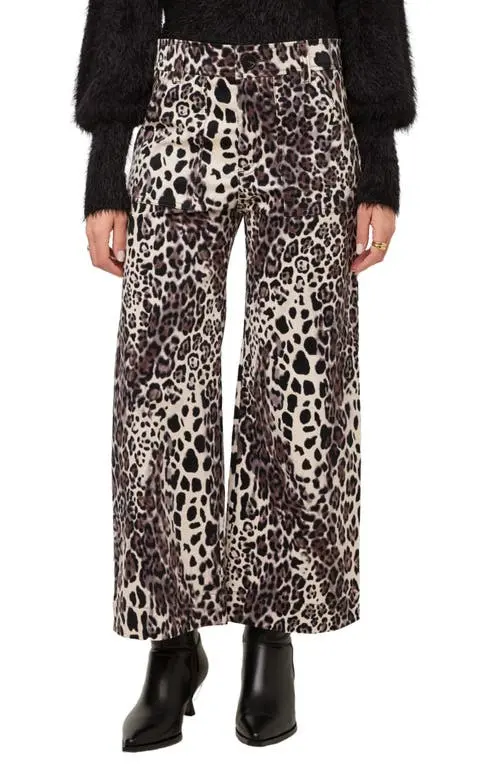 Fifteen Twenty Rylee Wide Leg Cropped Pants - Print