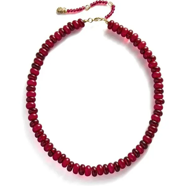 Baublebar Joyce Semiprecious Stone Beaded Necklace - Red