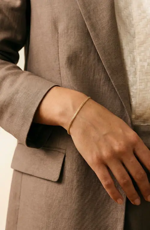 Argento Vivo Flat Link Chain Bracelet