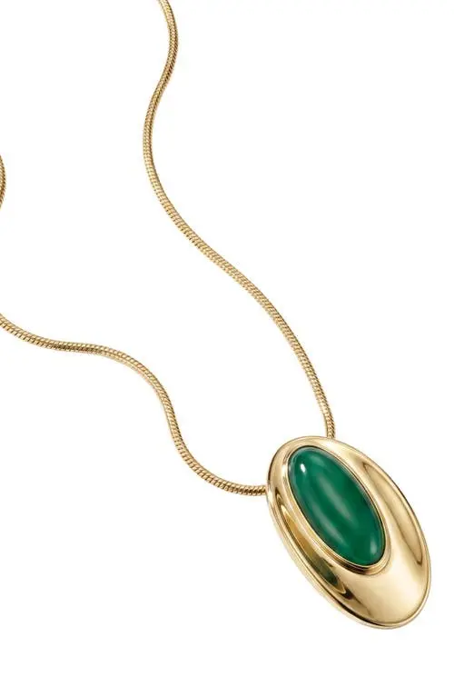 Argento Vivo Oval Statement Pendant Necklace