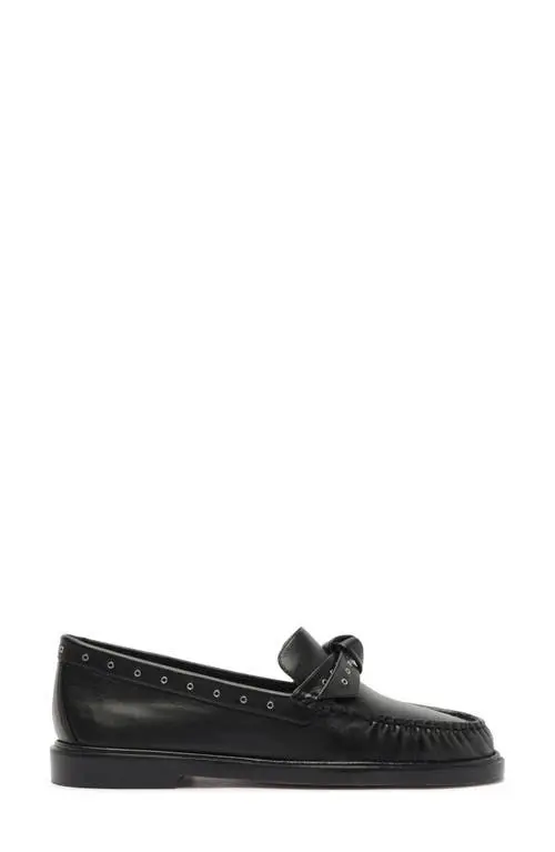 ALEXANDRE BIRMAN Clarita Eyelet Leather Loafer