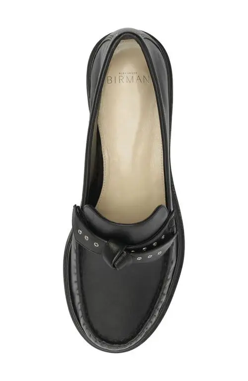 ALEXANDRE BIRMAN Clarita Eyelet Leather Loafer