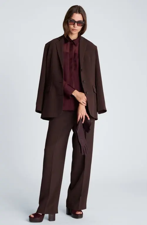 KENNETH COLE Sheer Panel Long Sleeve Shirt - Sugar Beet