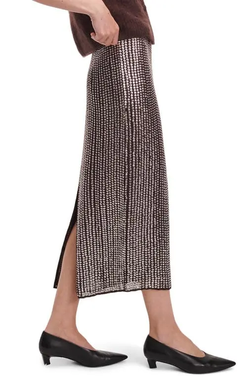 Rag & Bone Lili Beaded Georgette Midi Skirt