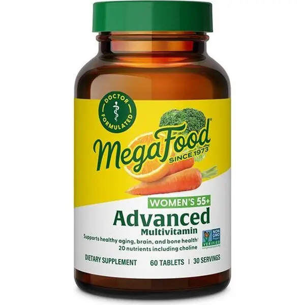 MEGAFOOD Advanced Multivitamin For 55+, Doctor Formulated, Vegetarian - None