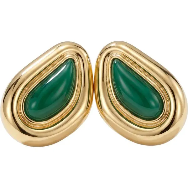 Argento Vivo Statement Stud Earrings - Gold