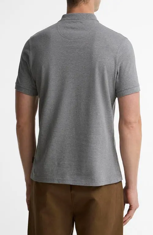 Barbour Stately Zip Polo - Pewter
