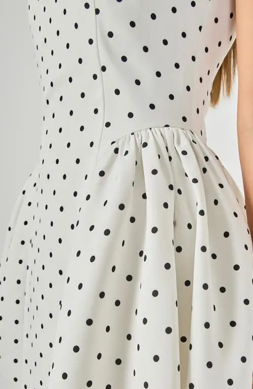 Endless Rose Sleeveless Puffy Minidress With Boat Neck