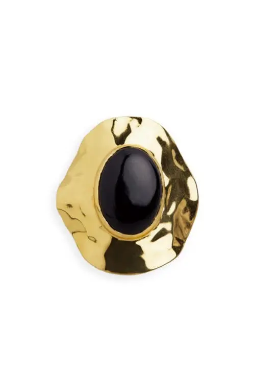 Argento Vivo Cabochon Black Onyx Statement Ring