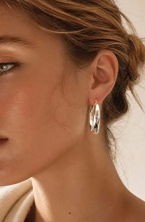 Argento Vivo Classic Hoop Earrings
