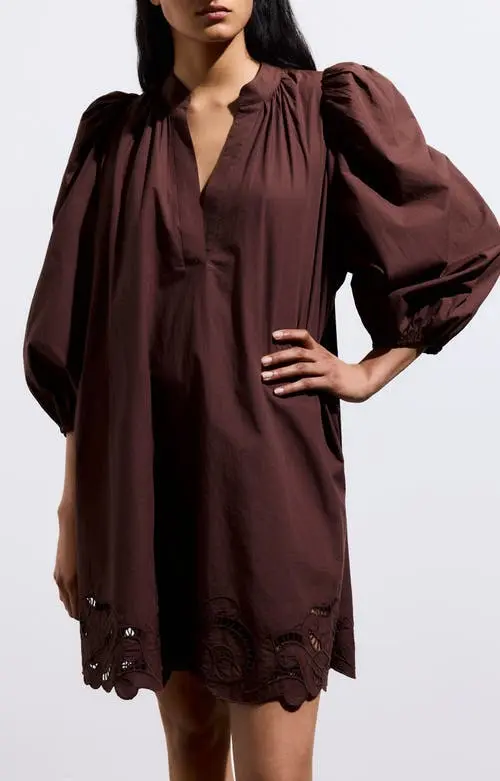 Vanessa Bruno Hamanda Puff Sleeve Tunic Dress