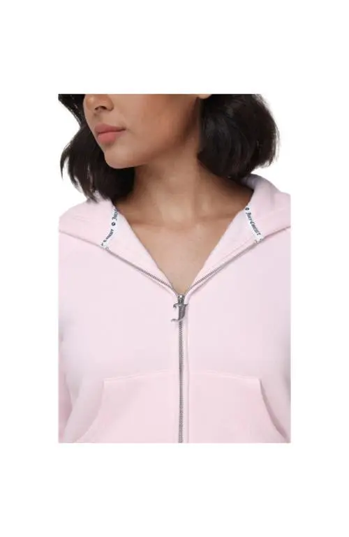 Juicy Couture Cropped Bubble Fleece Hoodie