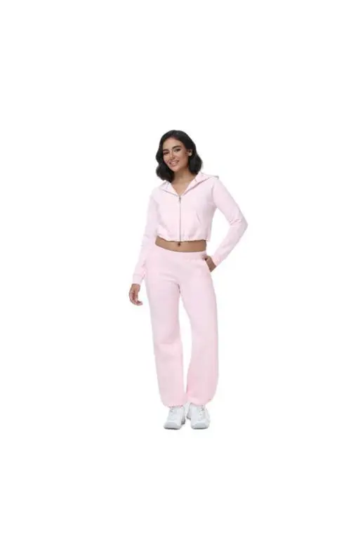 Juicy Couture Cropped Bubble Fleece Hoodie