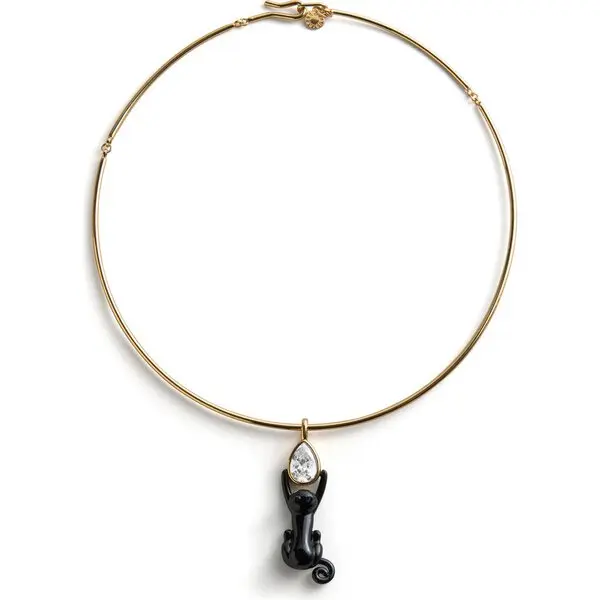 Baublebar Purranormal Activity Cat Collar Necklace - Black