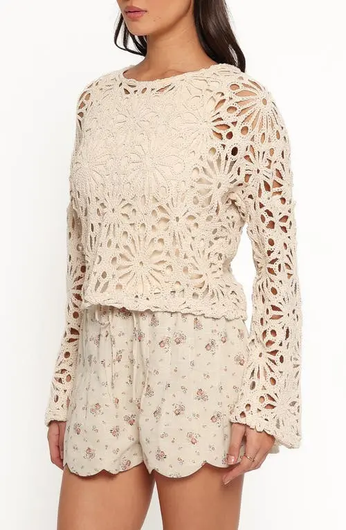 PETAL & PUP Rowley Crochet Cotton Top