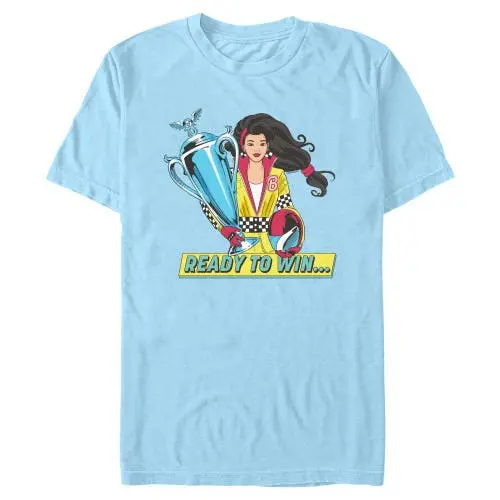 BARBIE Kira Ready To Win Short Sleeve Graphic T-shirt - Light Blue