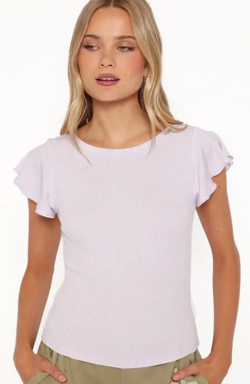 PETAL & PUP Betsy Flutter Sleeve Ribbed Tee