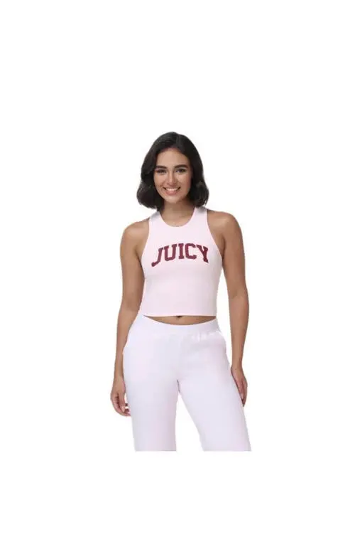 Juicy Couture High Neck Crop Tank Top