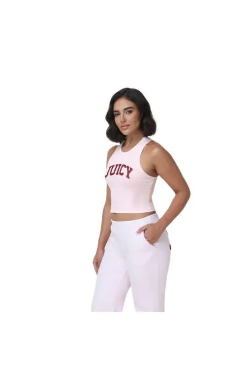 Juicy Couture High Neck Crop Tank Top
