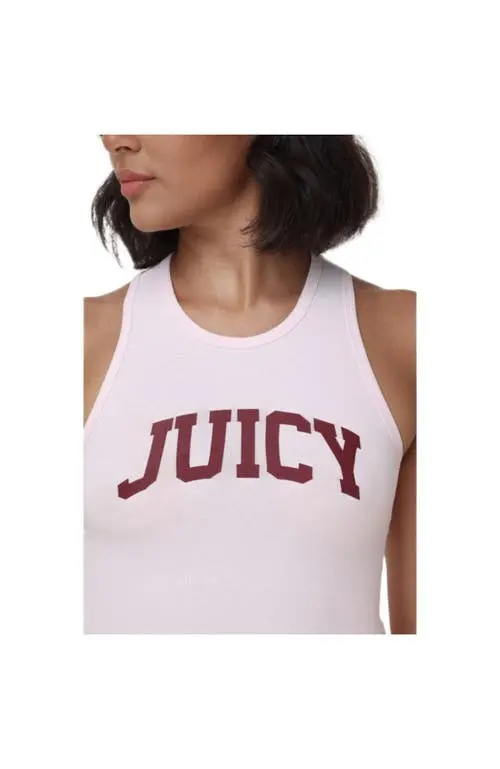 Juicy Couture High Neck Crop Tank Top
