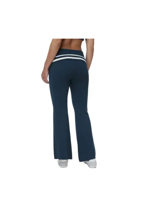 Juicy Couture Foldover Flare Knit Pants