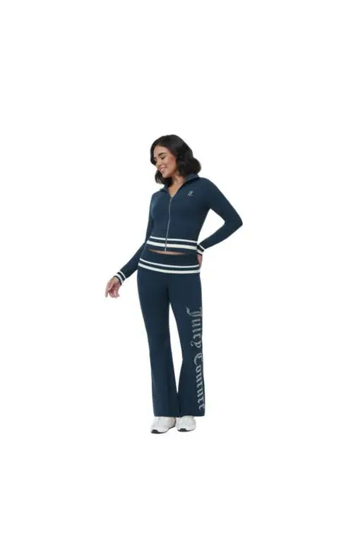 Juicy Couture Foldover Flare Knit Pants