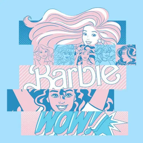 BARBIE Wow Fashion Comic Book Short Sleeve Graphic T-shirt