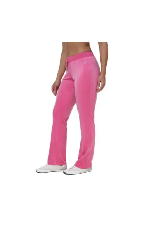 Juicy Couture Rib Waist Velour Track Pants