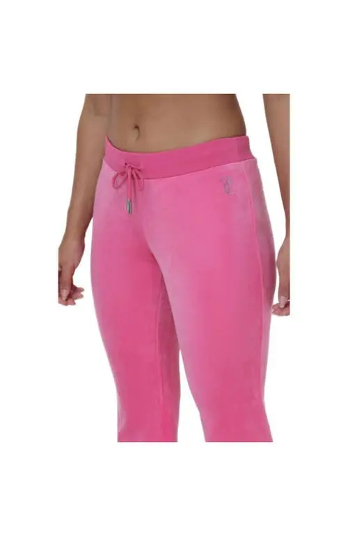 Juicy Couture Rib Waist Velour Track Pants