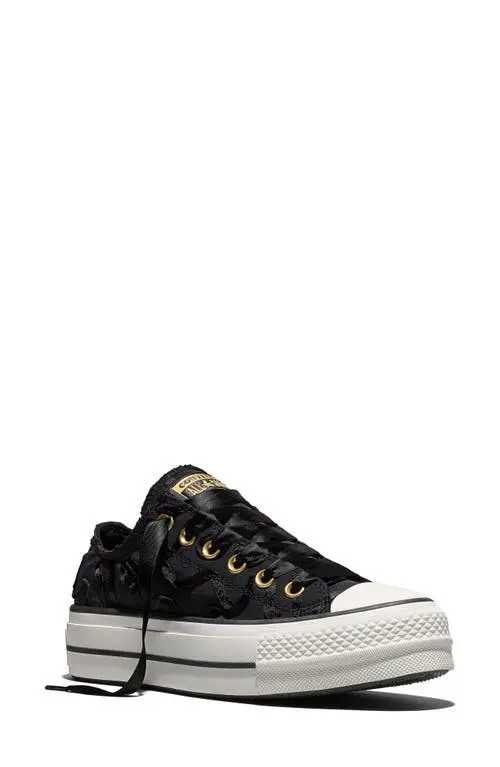 CONVERSE Chuck Taylor All Star Lift Platform Sneaker - Black/metallic Light Gold