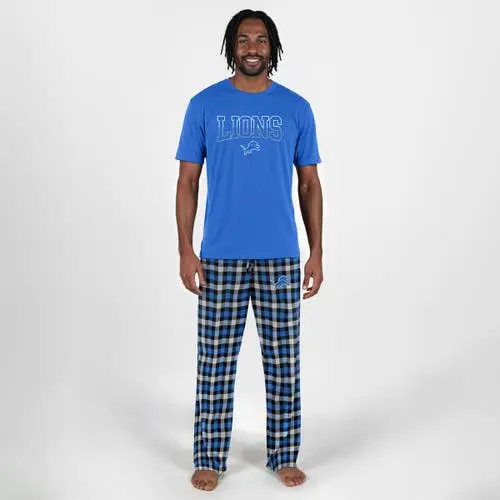CONCEPTS SPORT Detroit Lions Highland Sleep Set - Blue