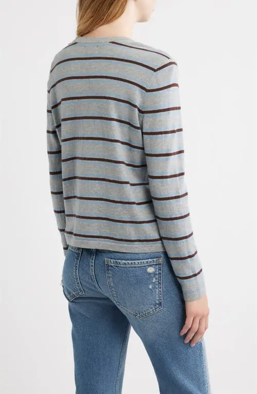 Rails Davie Stripe Cotton & Cashmere Sweater