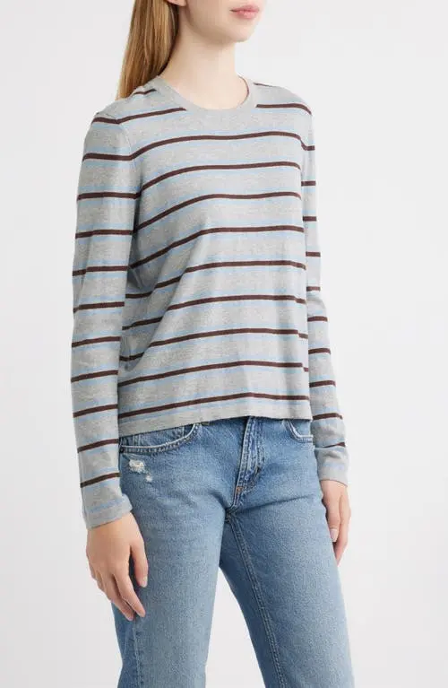 Rails Davie Stripe Cotton & Cashmere Sweater