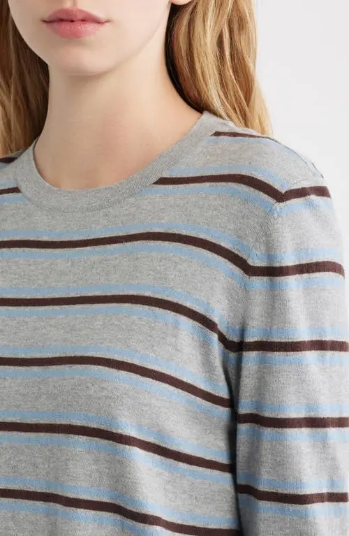 Rails Davie Stripe Cotton & Cashmere Sweater