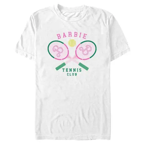 BARBIE Tennis Rackets Club Short Sleeve Graphic T-shirt - White