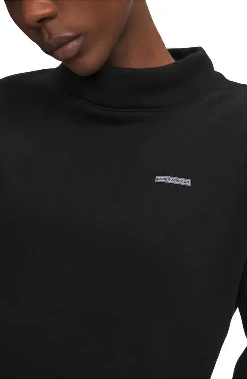 Under Armour Icon Sama Fleece Mock Neck Sweatshirt - Ultimate Black
