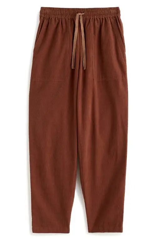 SEASALT CORNWALL Sholl Organic Cotton Crop Pants - Dark Nutmeg