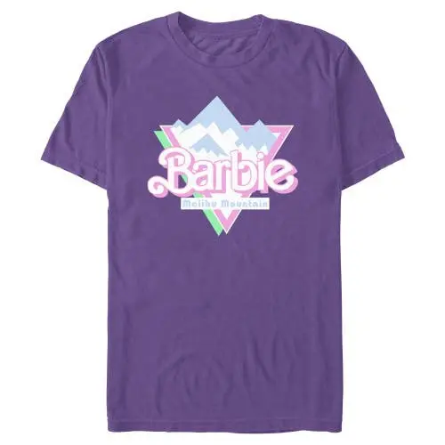 BARBIE Malibu Winter Mountain Short Sleeve Graphic T-shirt - Purple